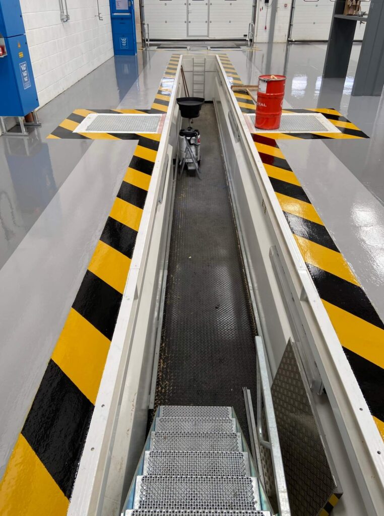 Resin Flooring for MOT Bays & Workshops